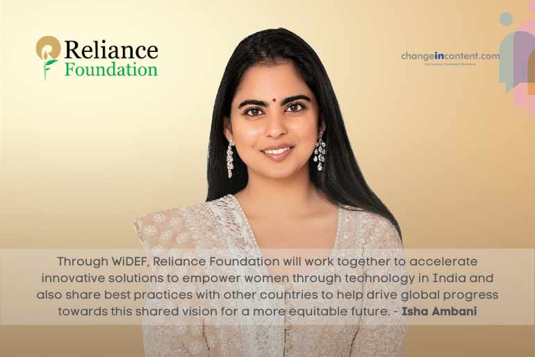 Reliance Foundation pledges $10 mn to WiDEF - ChangeInContent