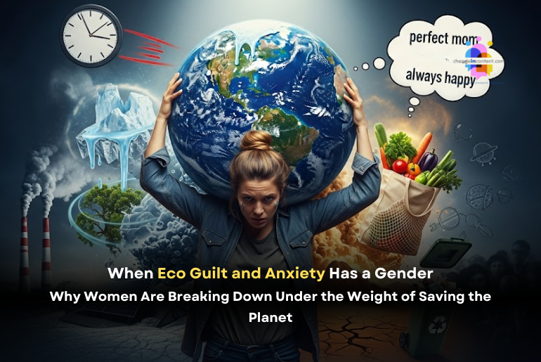 Eco guilt and anxiety in women: The climate burden no one talks about ...