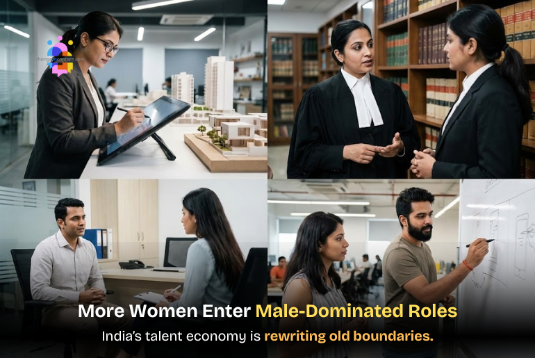 More Women Enter Male-Dominated Roles: WorkIndia Report Reveals Sharp ...